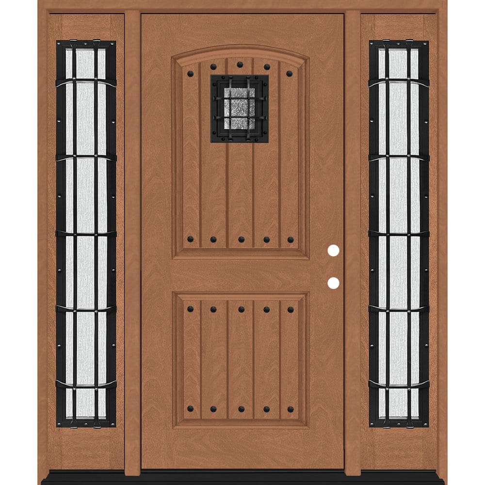 Steves & Sons Regency 36 in. x 80 in. 2Panel Plank Speakeasy LHIS ...