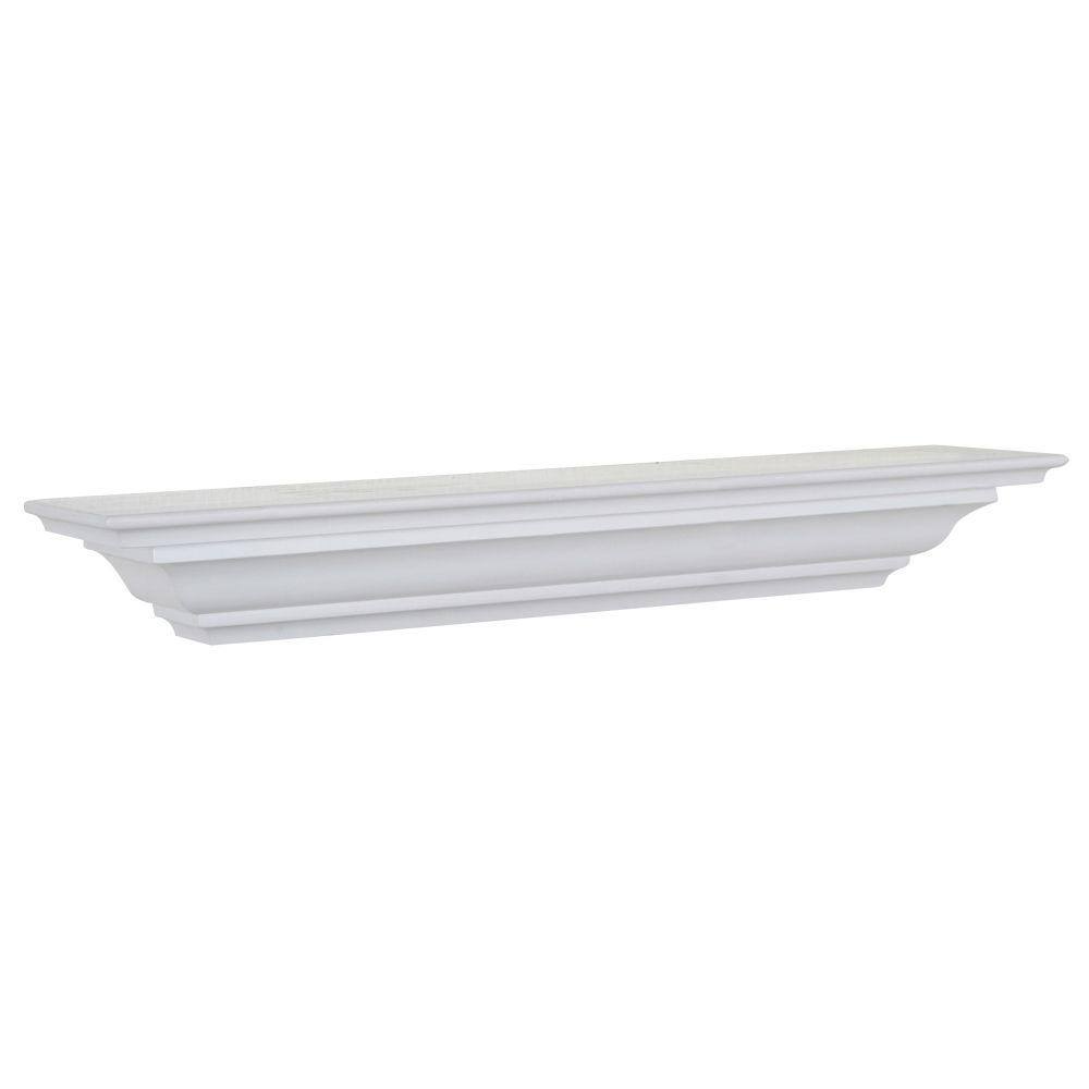 Magellan 5-1/2 in. D x 24 in. L Crown Moulding Shelf CMS24W - The Home ...
