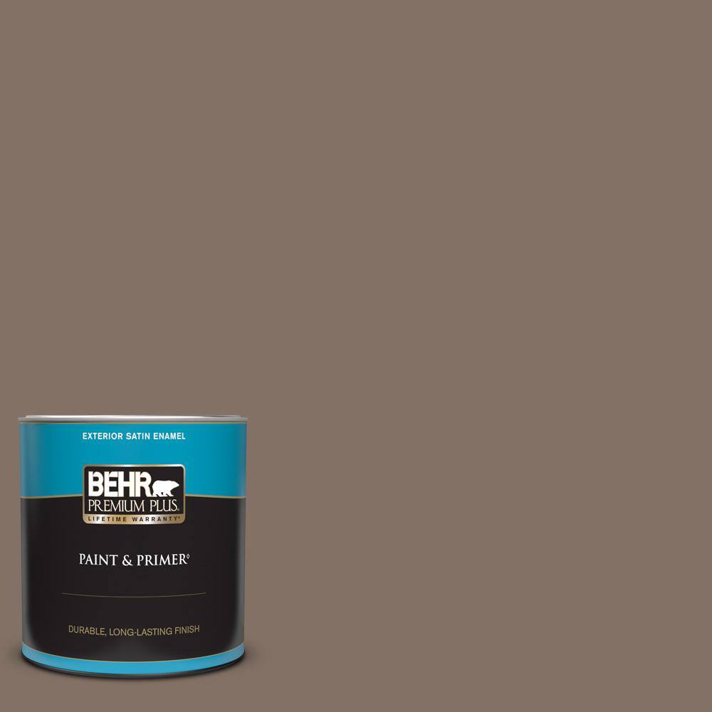 BEHR PREMIUM PLUS 1 qt. #PPU5-17 Cardamom Spice Satin Enamel Exterior ...