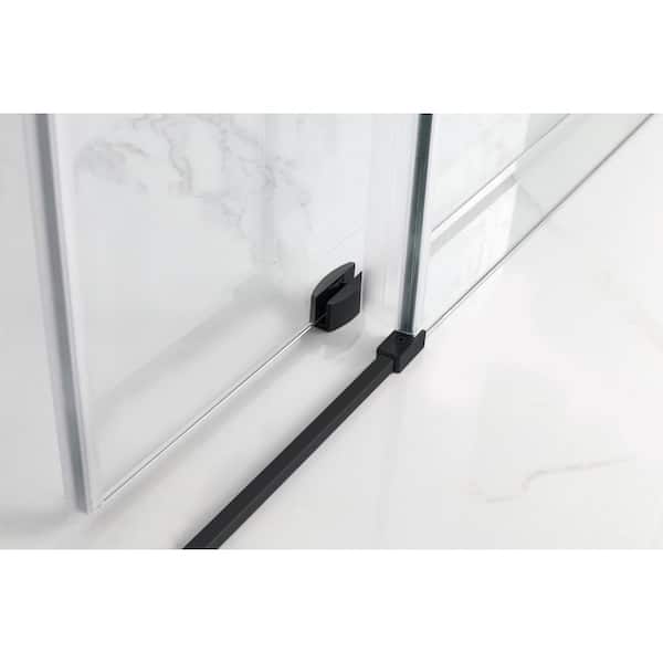 Aston Coraline XL 56 - 60 in. x 80 in. Frameless Sliding Shower Door ...