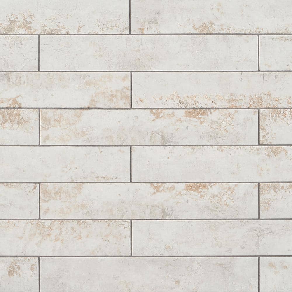 Ivy Hill Tile Mantis Ivory 2.4 in. x 14.56 in. Matte Porcelain Floor ...
