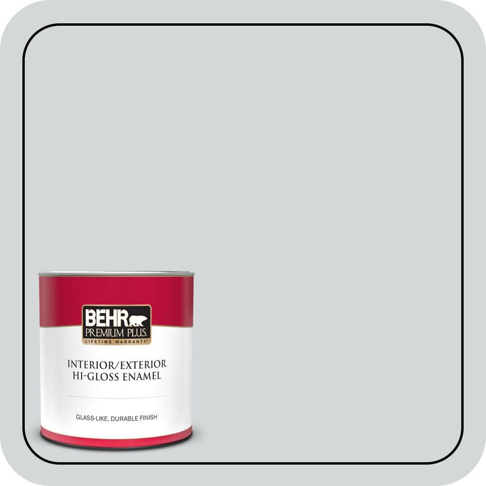 BEHR PREMIUM PLUS 1 qt. #PPU26-12 Solemn Silence Hi-Gloss Enamel ...