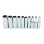 Husky 1/4 in. Drive Deep SAE Socket Set (10-Piece)-H4DDPSAE10PCSR - The ...