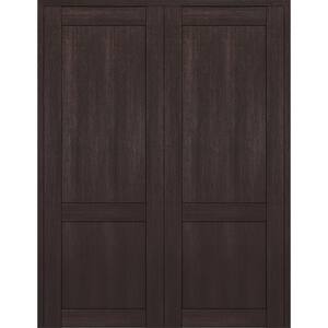 Belldinni 2 Panel Shaker 72 in. x 96 in. Both Active Loire Ash Wood Composite Solid Core Double ...