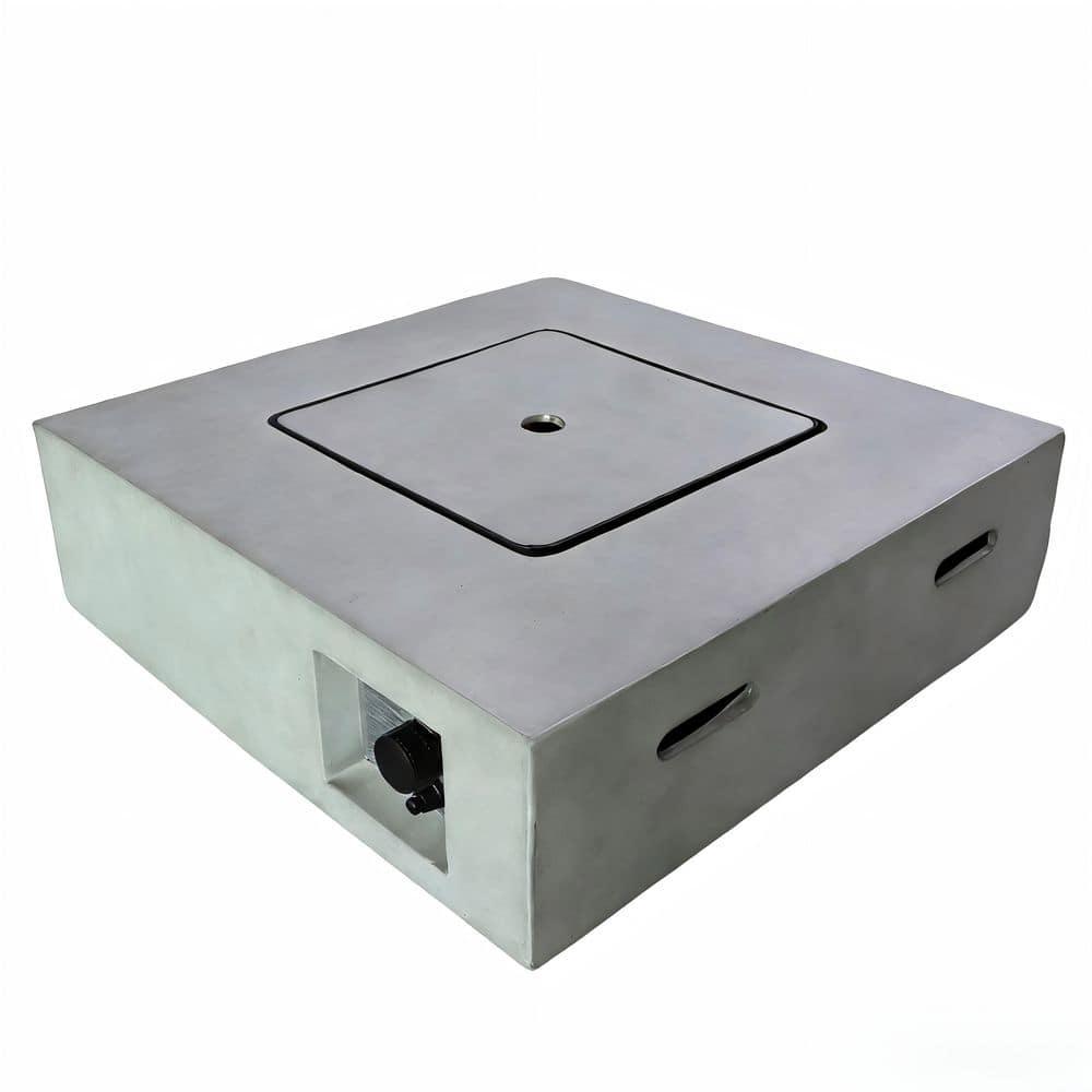 tatayosi Fiber Reinforced Concrete Propane Gas Fire Pit table CT-DJ ...