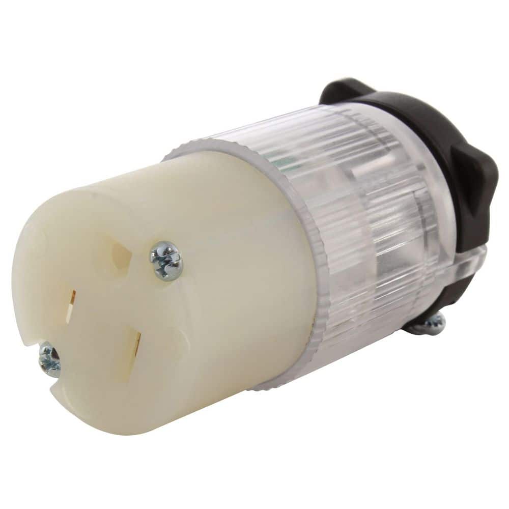 AC WORKS 15 Amp 125-Volt NEMA 5-15R 3-Prong Household Female Connector ...