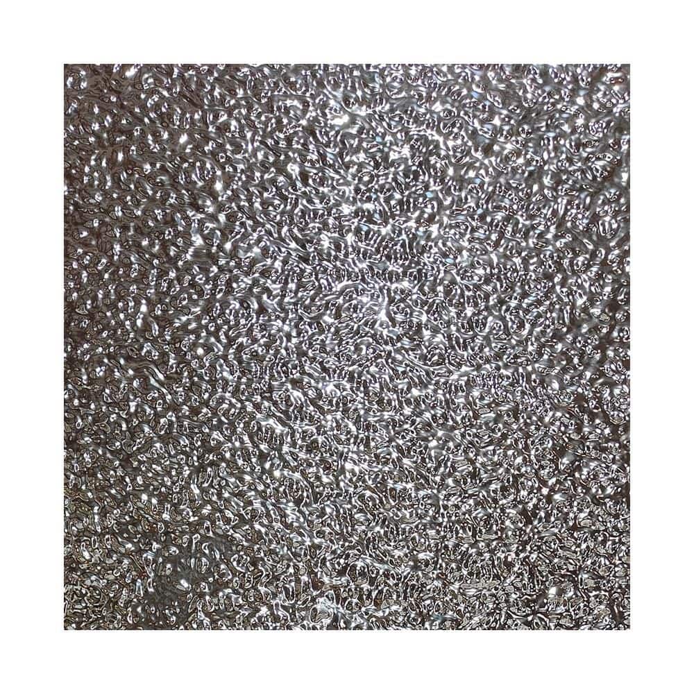 CALHOME 1/4 in. x 24 in. x 2 ft. Square Edge Metallic Ripple Decorative ...