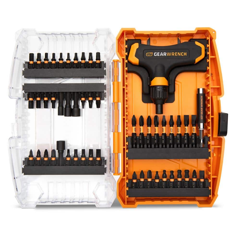 GEARWRENCH Micro Bits Set with Ratcheting T-Handle (51-Piece) 83535 ...