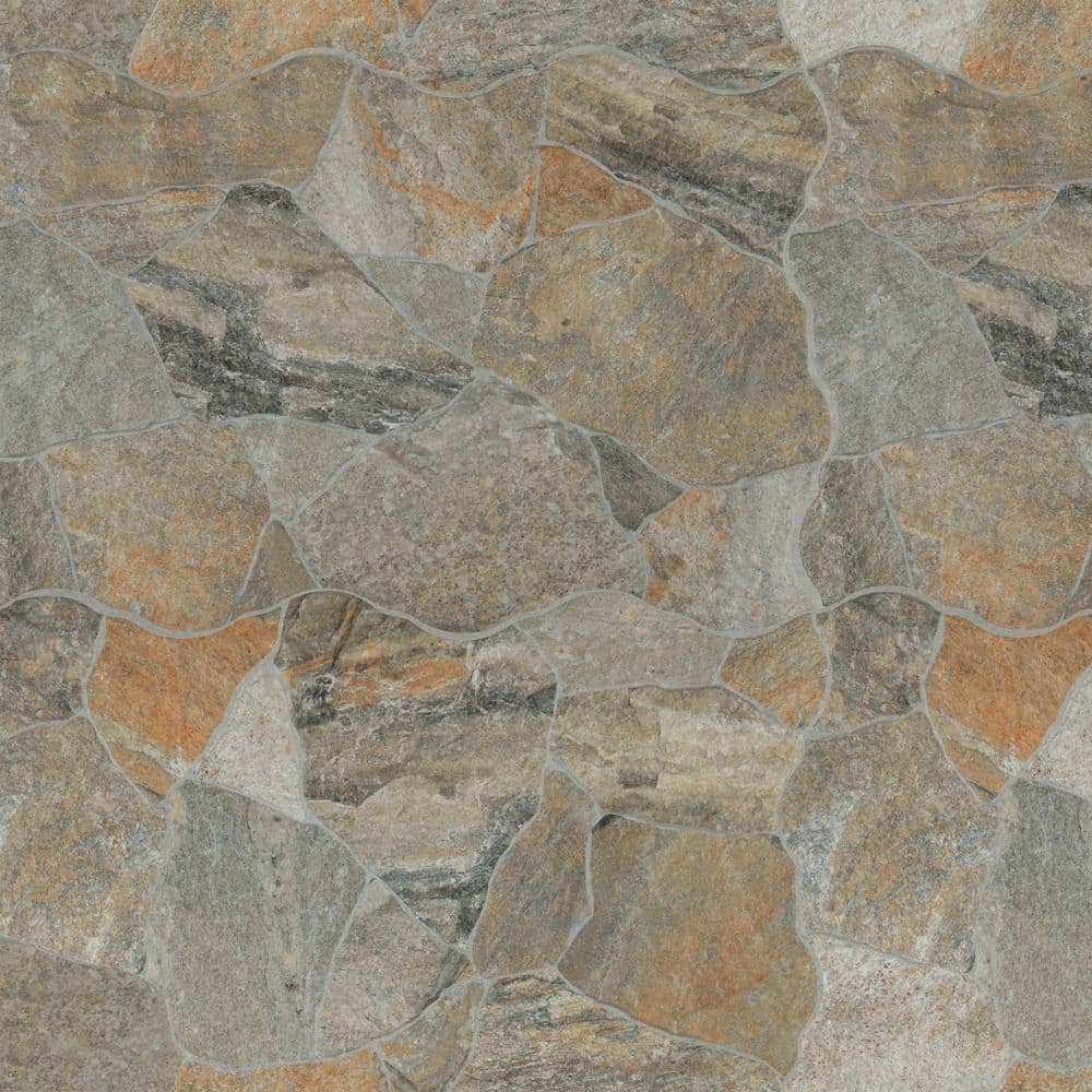 Reviews for MSI Neptune Gold Matte Porcelain Flagstone Look Tile, 17 in ...