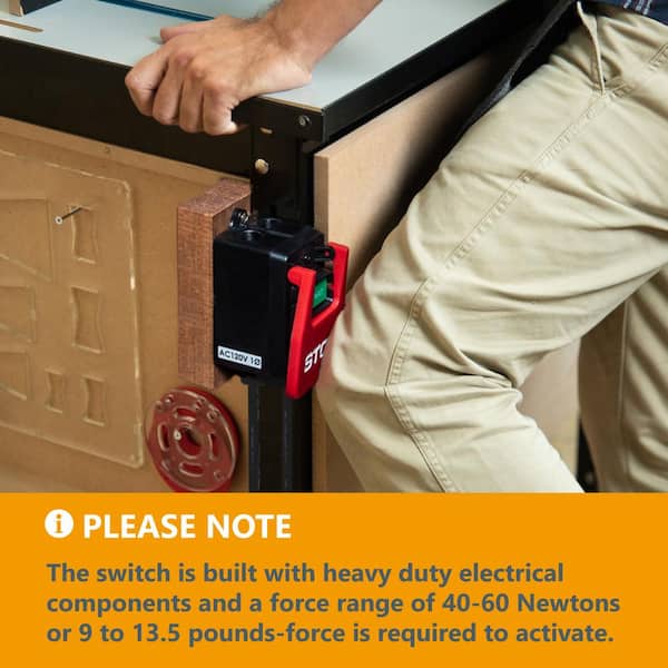 ‎POWERTEC 120-Volt Safety Power Tool Paddle Switch with Heavy-Duty ...