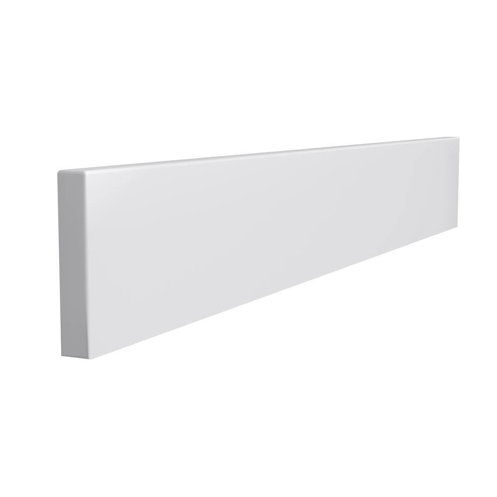 Getpro 30 in. W x 3.5 in. H Solid Surface Vanity Backsplash in White ...
