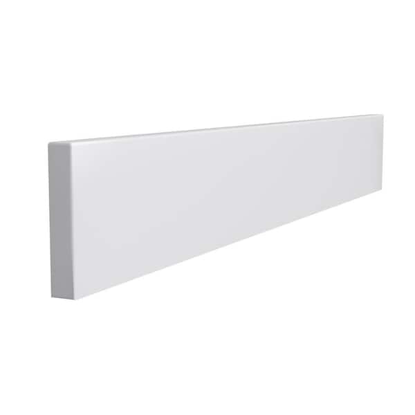 Getpro 30 in. W x 3.5 in. H Solid Surface Vanity Backsplash in White ...