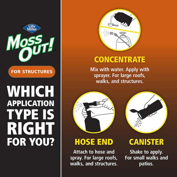 Moss Out! 6 lb. 6,000 sq. ft. Roof and Walkway Moss Killer Granules ...