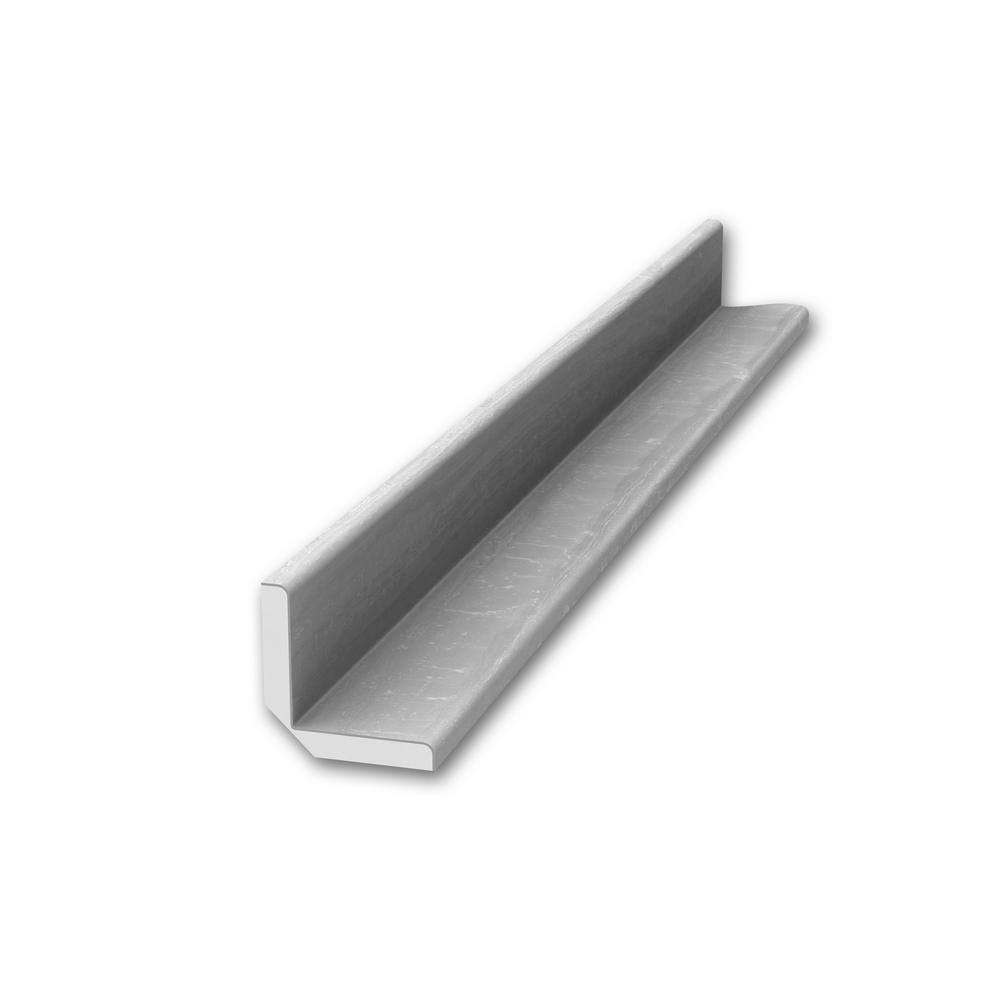 FlexStone 1.5 in. x 1.5 in. x 95 in. Inside Corner Trim in Silver ...