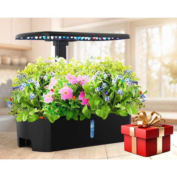 .N/A 15 Pods Hydroponic Growing System Herb Garden Kit with 2.5L Tank ...