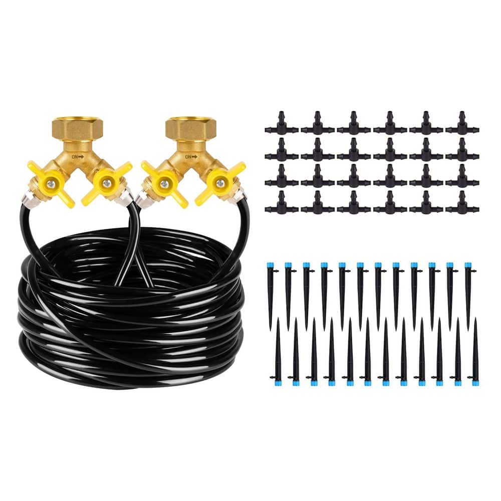 Tatayosi 100 Ft. Drip Irrigation Kit Plant Watering System, DIY ...