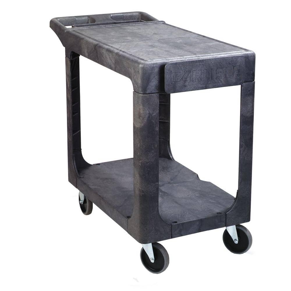 Carlisle 19 in. W x 32.63 in. H Small Gray Utility Cart UC194023 - The ...