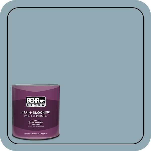 BEHR ULTRA 1 qt. #530F-4 Newport Blue Extra Durable Eggshell Enamel ...