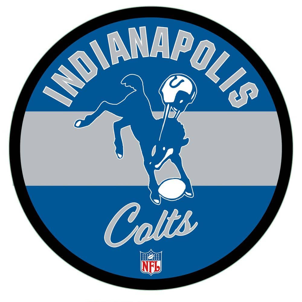 Evergreen Indianapolis Colts Vintage Round 23 in. Plug-in LED Lighted ...
