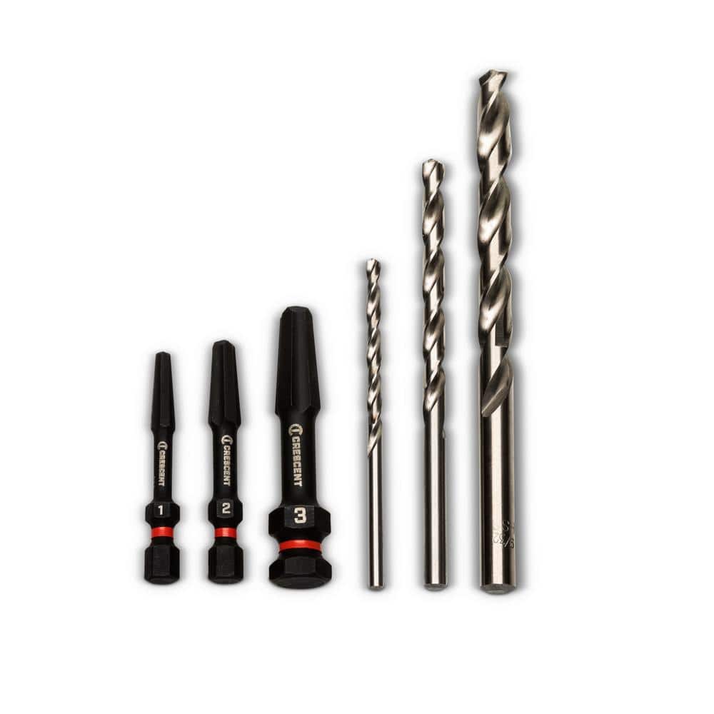 Crescent Bolt Biter Screw Extractor Set (6-Piece) CTSBSET-6 - The Home ...