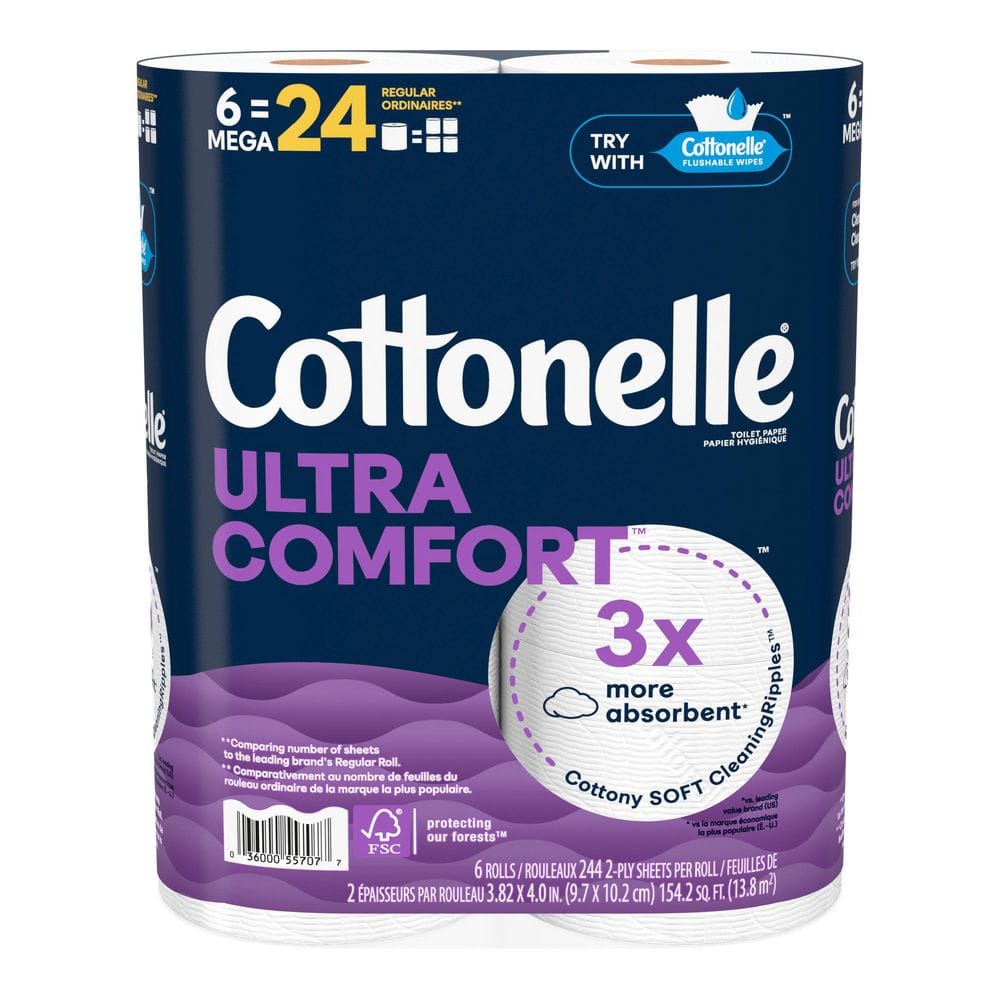Reviews for Cottonelle Ultra-Comfort Toilet Paper (244-Sheets Per Roll ...