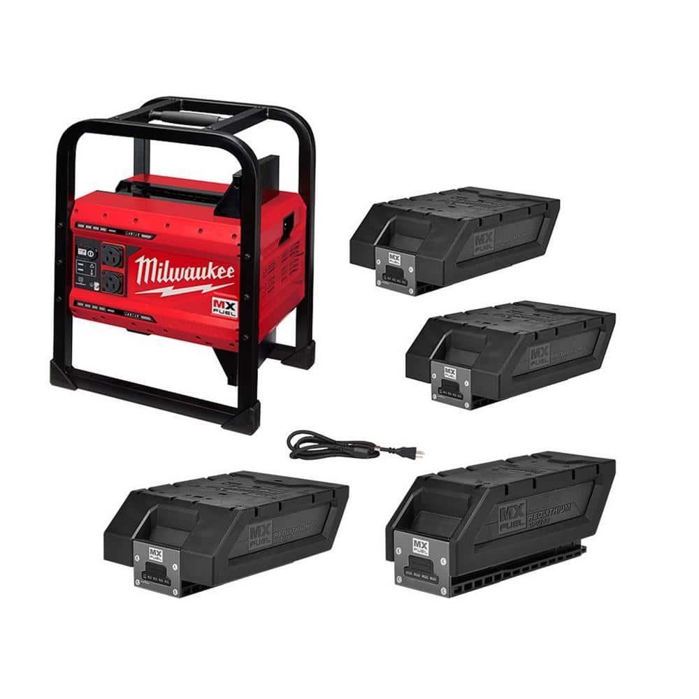 Milwaukee MX FUEL 3600-Watt/1800-Watt Push Start Portable Battery ...