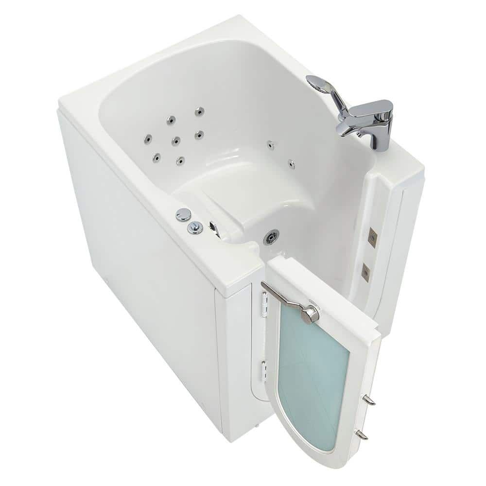 Ella Front Entry 32 in. x 40 in. Acrylic Walk-In Whirlpool Bathtub in ...