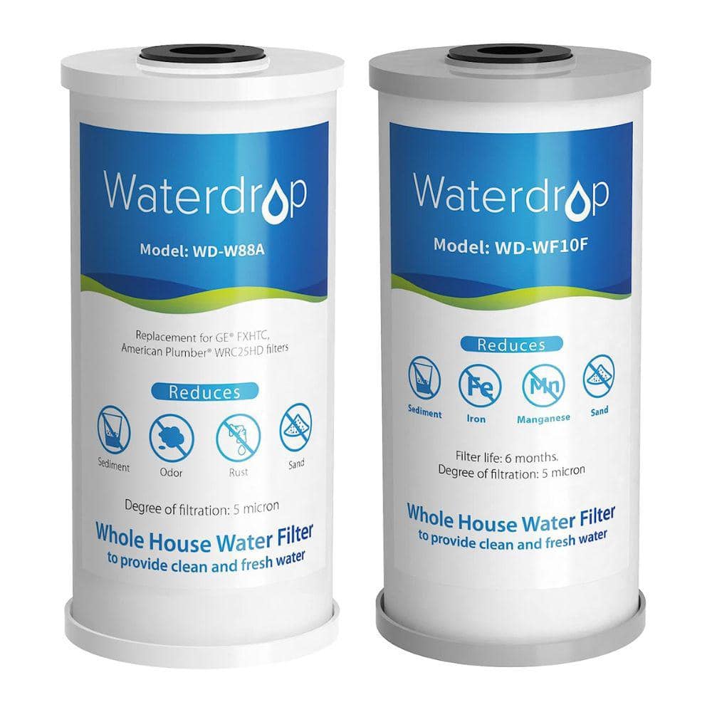 Waterdrop B-WD-WF10FG 10 in. x 4.5 in. Whole House Replacement Water ...
