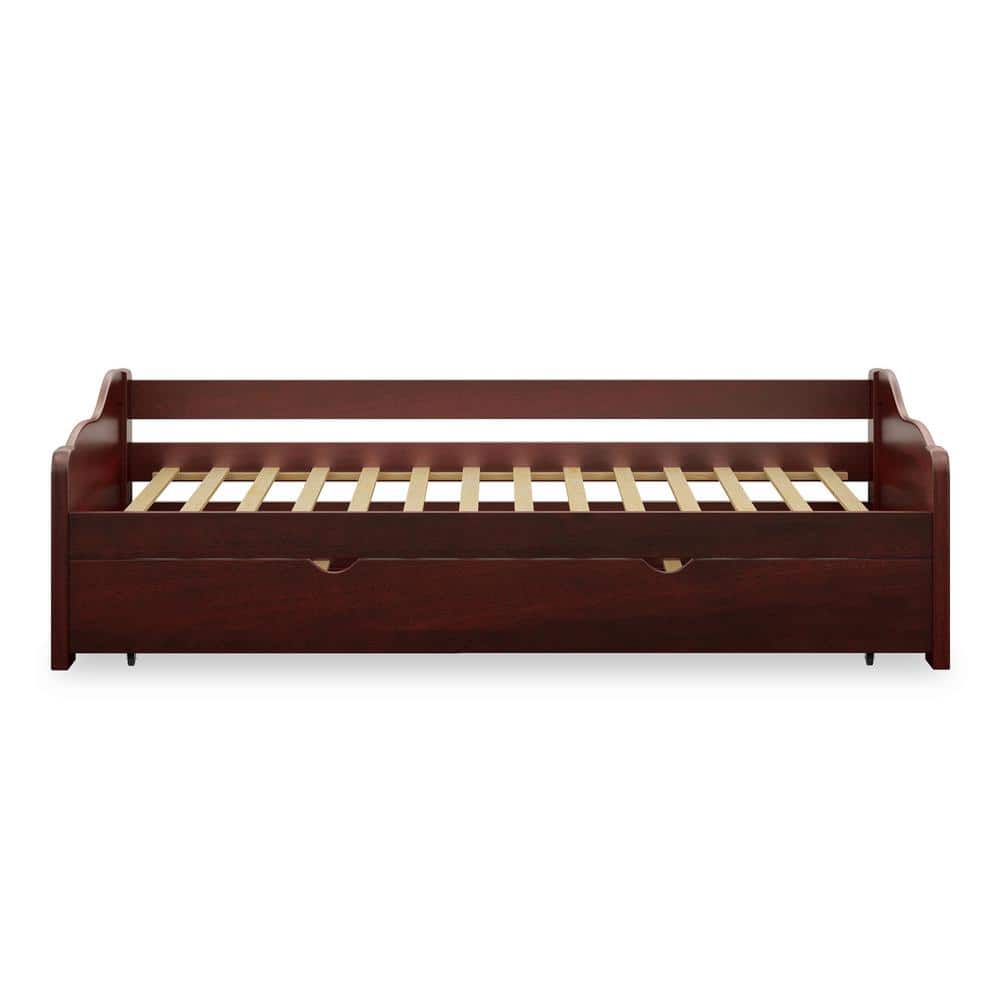 Furniture of America Ruskin Cherry Twin Daybed with Trundle IDF-1737 ...