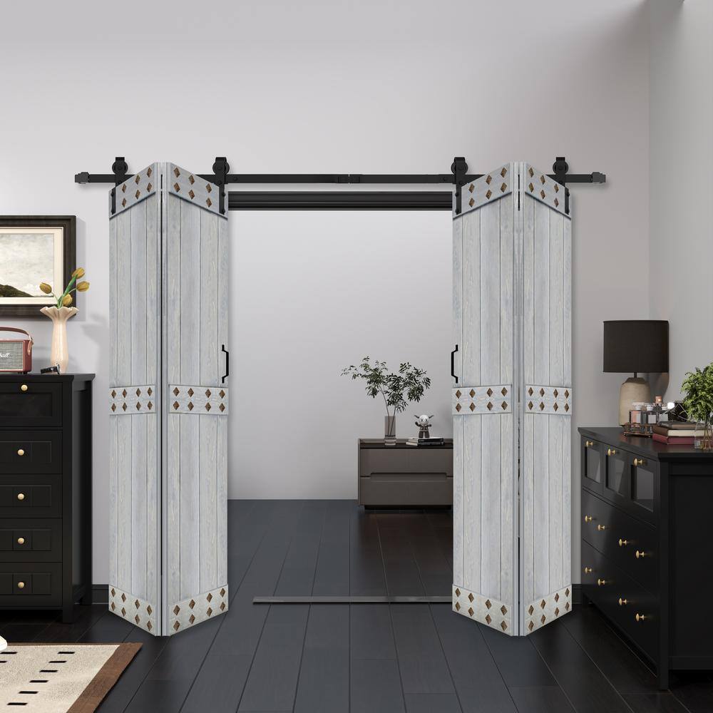 ISLIFE Mid Bar Style 60" x 84" (15'' x 84'' x4Panels) French Gray Solid ...