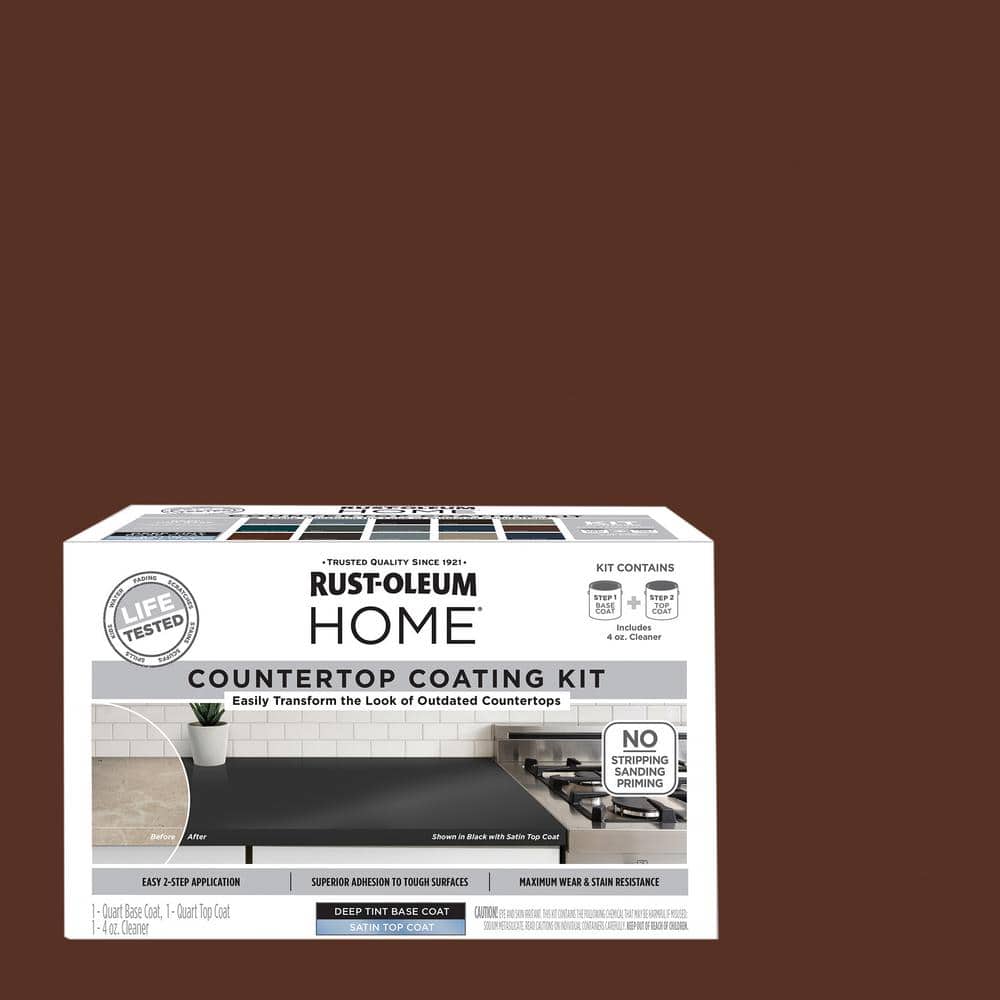 Reviews for Rust-Oleum Home 1 qt. Cocoa Satin Interior Countertop Paint ...