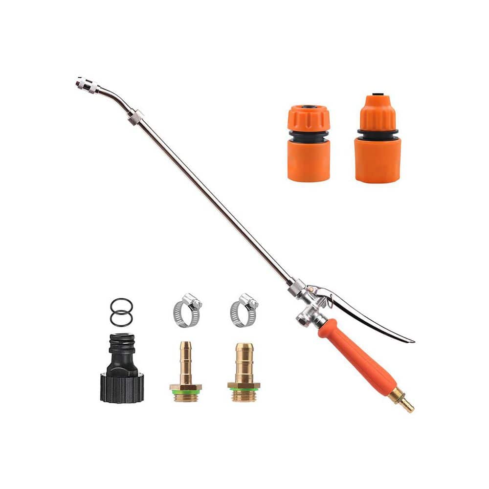 Justincity Adjustable All Metal Sprayer Wand Stainless Steel Built-In ...