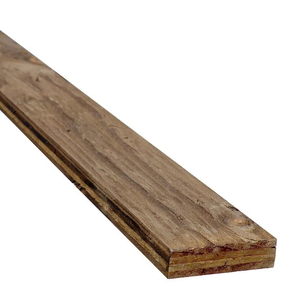 1/2 in. x 2 in. x 8 ft. Pressure Treated Plywood Furring Strips ...