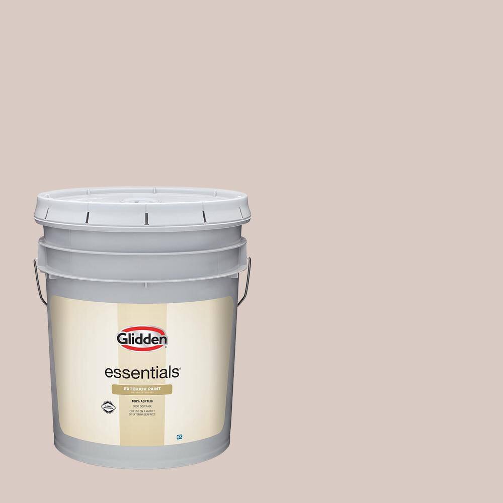 Glidden Essentials 5-gal. PPG1017-2 First Kiss Semi-Gloss Exterior ...