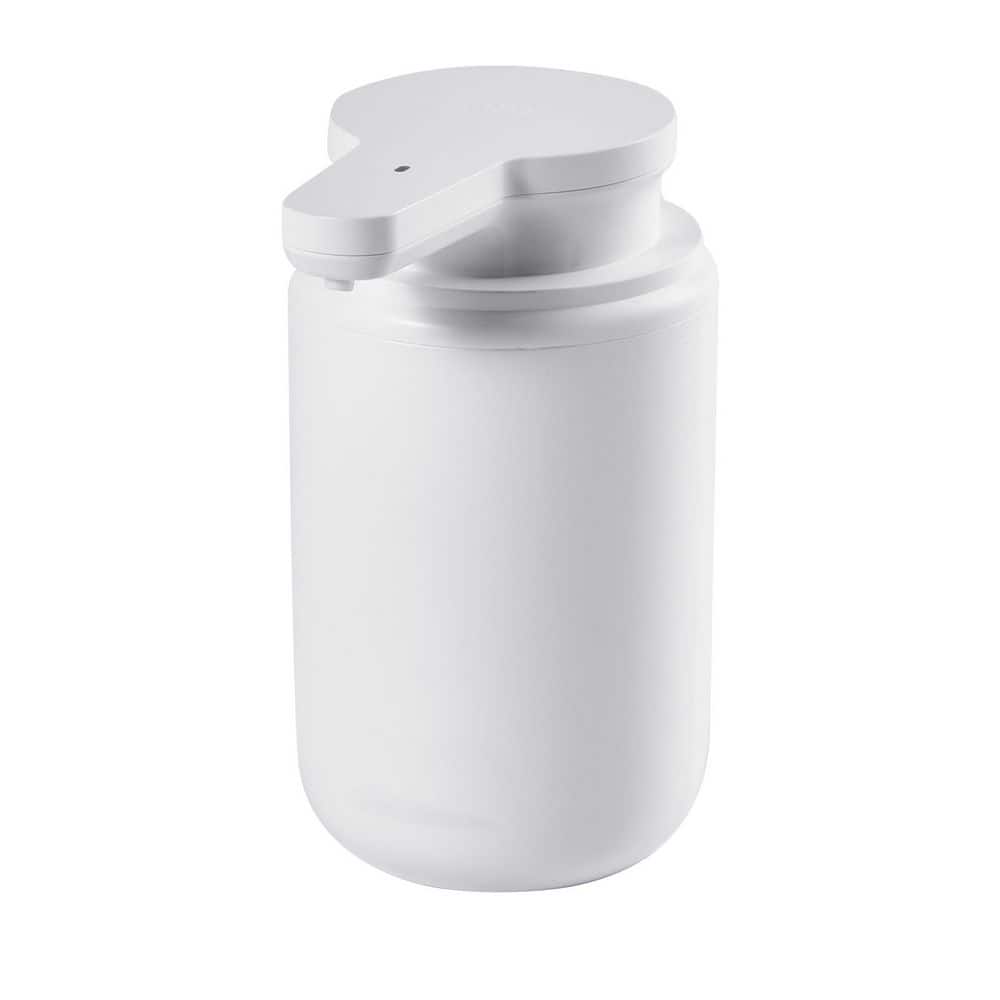 SKYSHALO Soap Dispenser, 10 oz. White Rechargeable Automatic Hand Soap ...