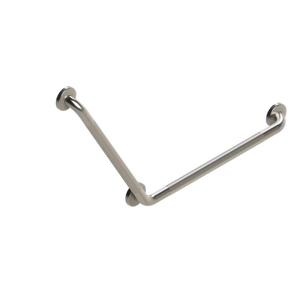 HEALTHCRAFT Easy Mount 24 x 24 in. 120 Angle Grab Bar-Bathroom Safety ...