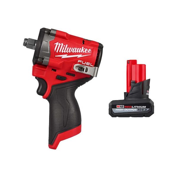 Milwaukee M12 FUEL 12V Lithium-Ion Brushless Cordless Stubby 1/2 in ...