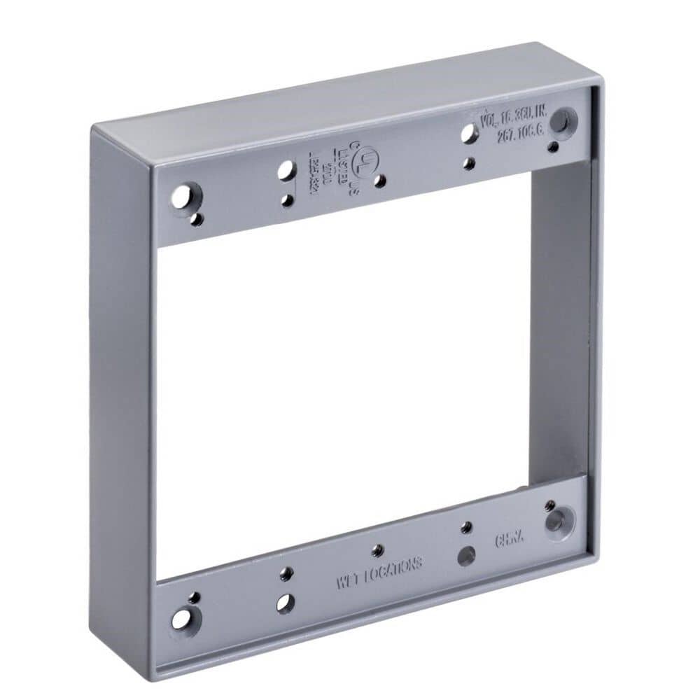 Southwire Weatherproof Double Gang Square Extension WB2EXT - The Home Depot