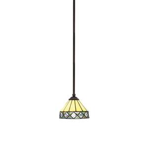 Clevelend 100-Watt 1Light Brown Pendant Mini Pendant Light with Royal ...