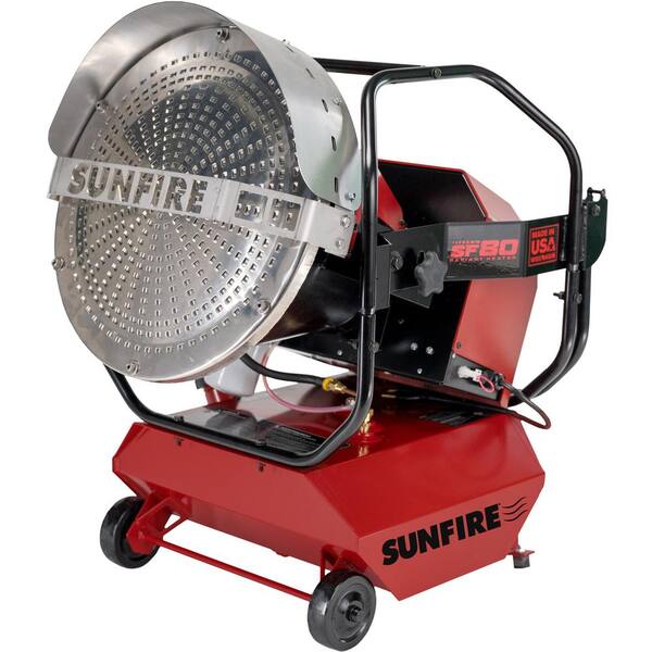 SUNFIRE SF80 80,000 BTU 1900 sq. ft. Diesel/Kerosene Radiant Space ...