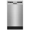 Whirlpool 18 in. Front Standard Built-In Dishwasher in Monochromatic ...