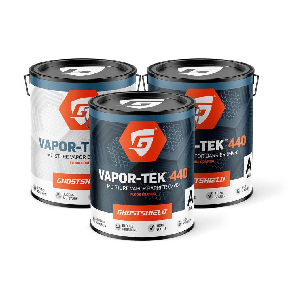 Ghostshield Moisture Vapor Barrier 3 Gal. Clear High-Gloss 2-Part Epoxy ...