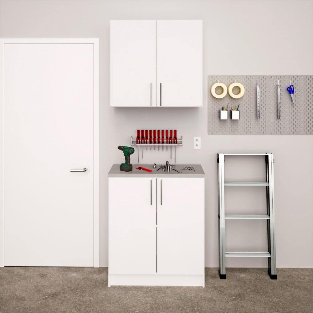 Prepac Elite 32 in. W x 89 in. H x 16 in. D Home Storage Cabinet Set ...