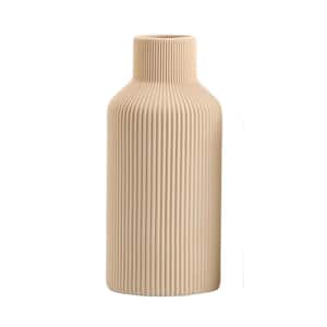 Afoxsos Beige Ceramic Vase Set of 2 for Modern Minimalist Bohemian ...