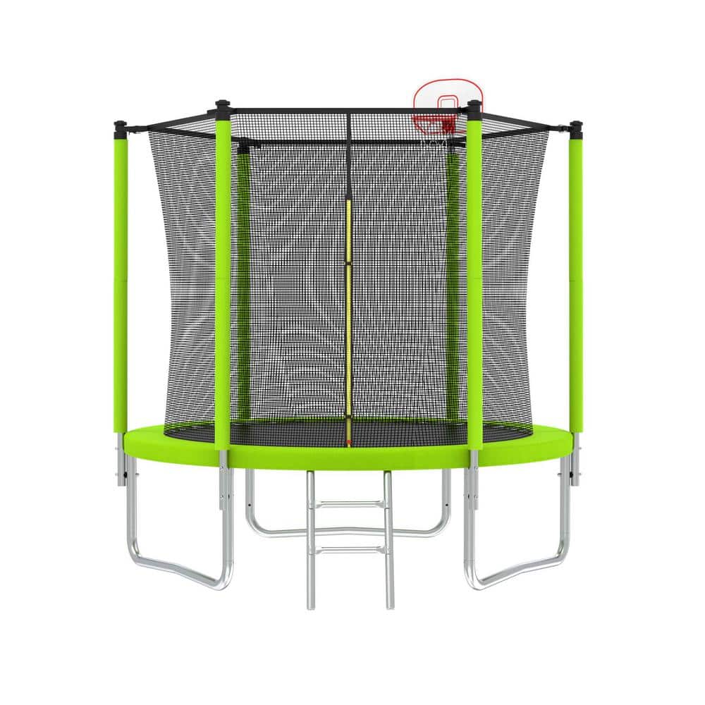 Zeus & Ruta 8 ft. Basketball Hoop Equipped ASTM Approved Reinforced ...
