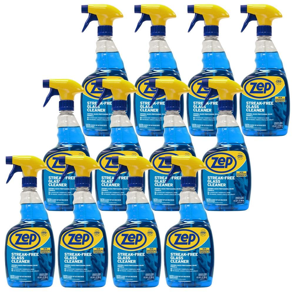 ZEP 32 oz. Streak-Free Glass Cleaner (Case of 12) ZU112032 - The Home Depot