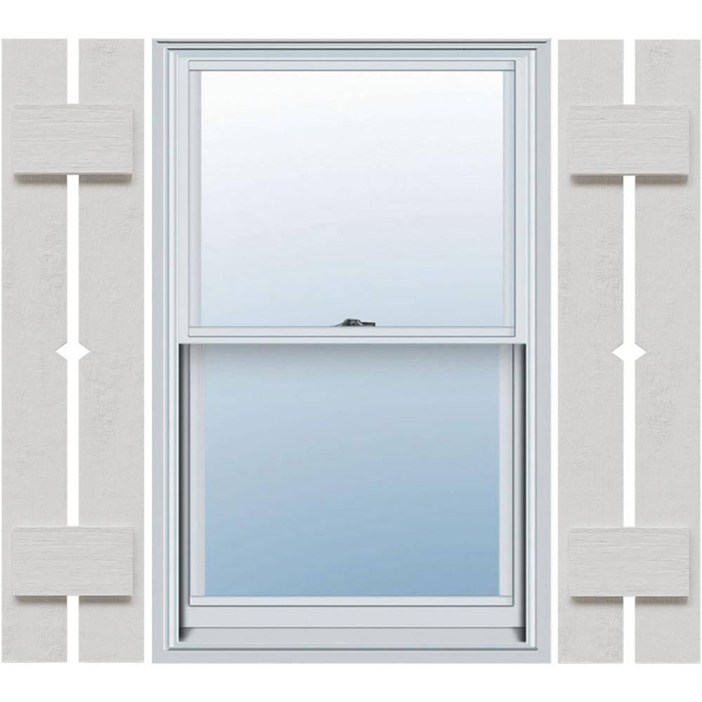 Ekena Millwork 11-1/4 in. x 36 in. Polyurethane 2-Board Spaced Board ...