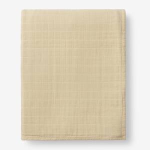 The Company Store Gossamer Gray Solid Cotton King Woven Blanket KN83-K ...