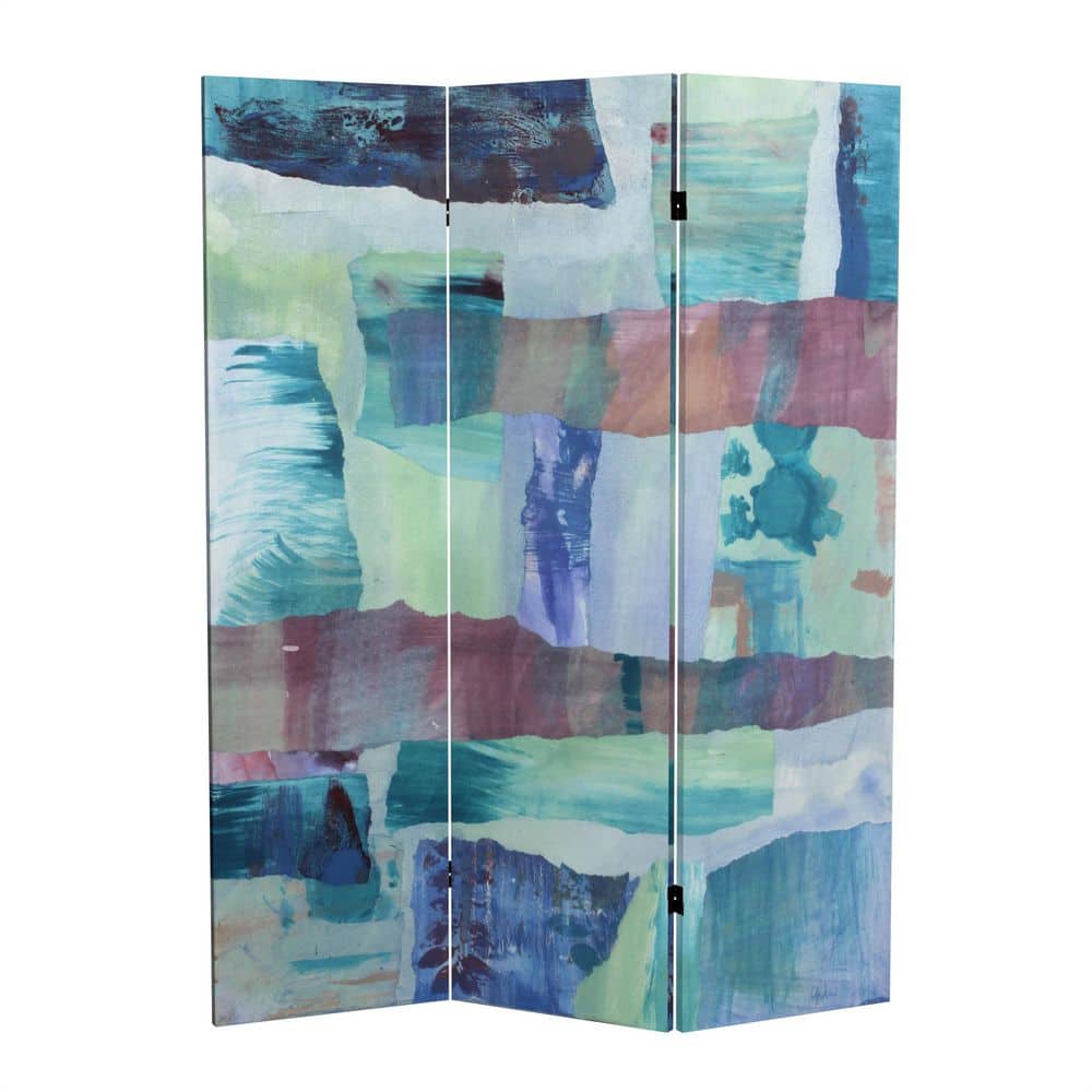 RED LANTERN 5 ft. Printed 3-Panel Room Divider CAN-GITA7 - The Home Depot