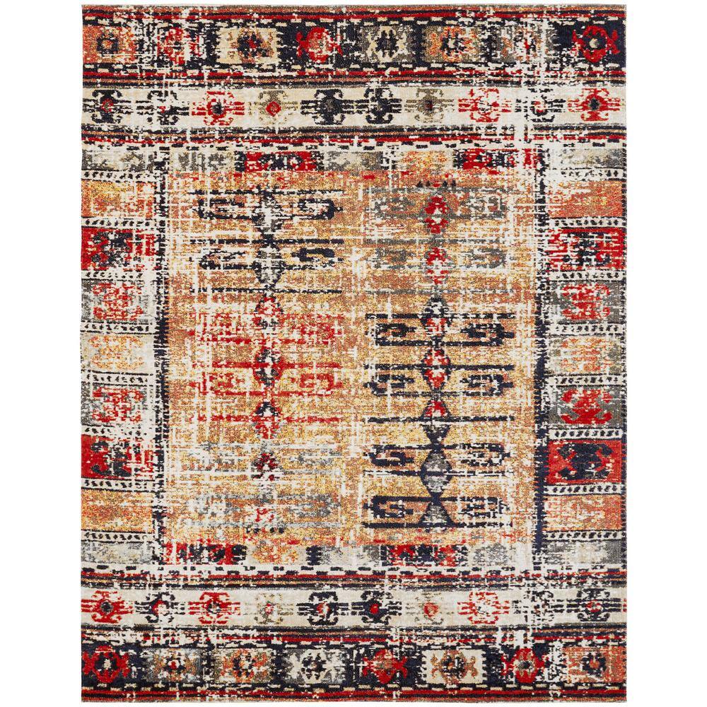 KALATY Modena Multi-Colored 8 ft. Round Abstract Area Rug MO-358 R8 ...